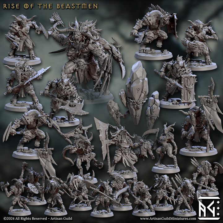 3D Printable Gobor Warrior - D (Rise of the Beastmen) by Artisan Guild